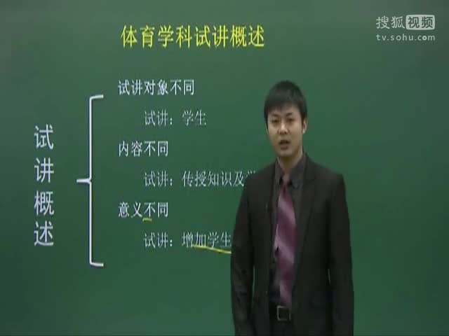 全国教师资格统考面试试讲小学体育