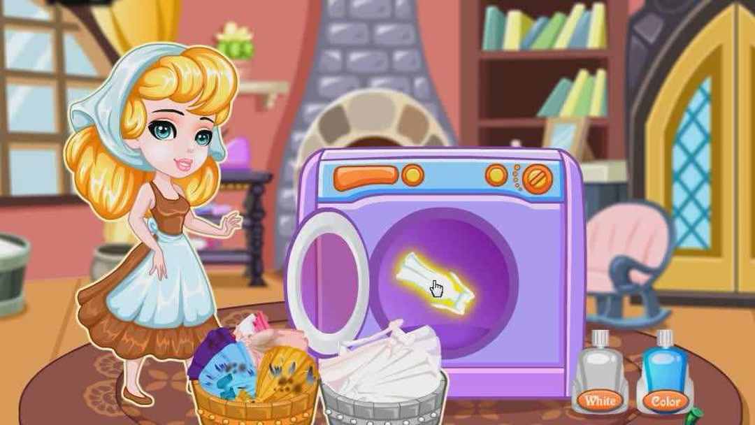 灰姑娘洗衣服捉迷藏 游戏
