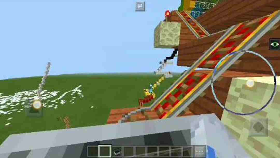 我的世界自己做的过山车