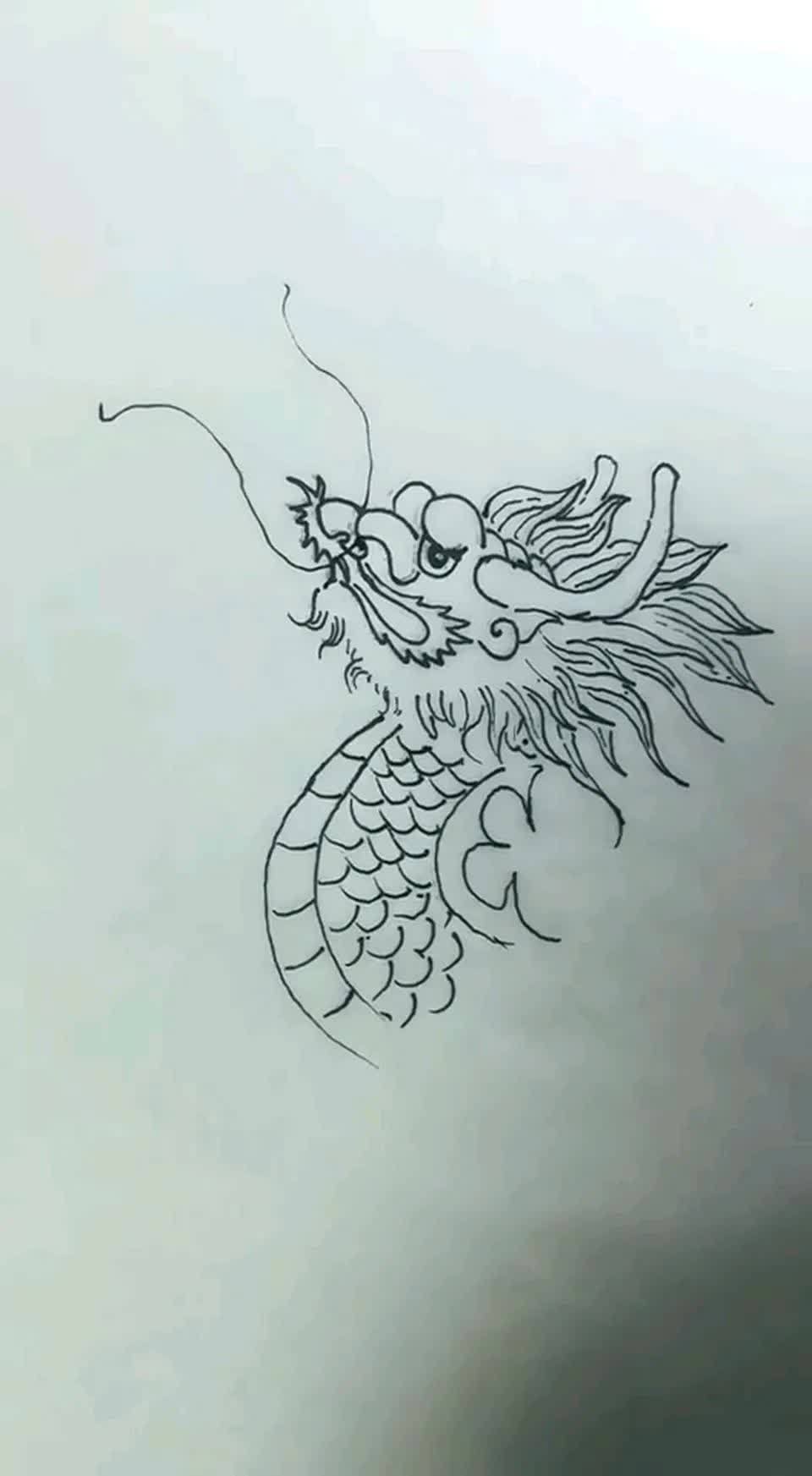 简笔画龙