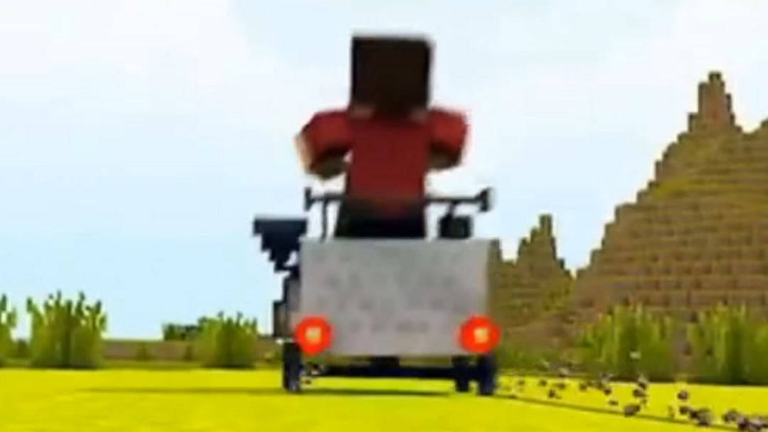 我的世界动画!开矿车真好玩