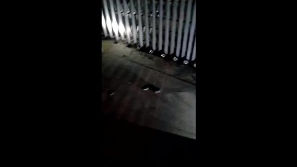 北京龙鼎瑞通电动伸缩门晚上安装使用效果