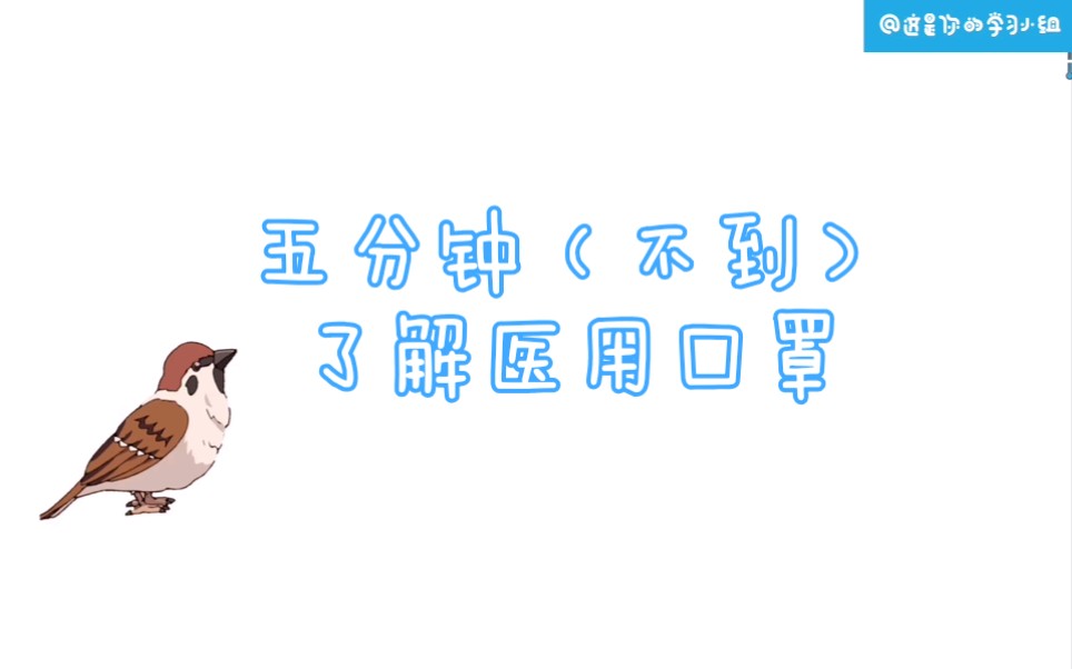 【有机/小组作业】五分钟不到了解医用口罩