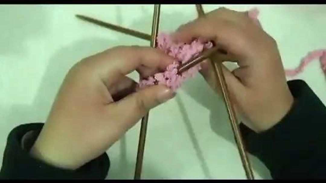 绒线保暖手套编织视频教程