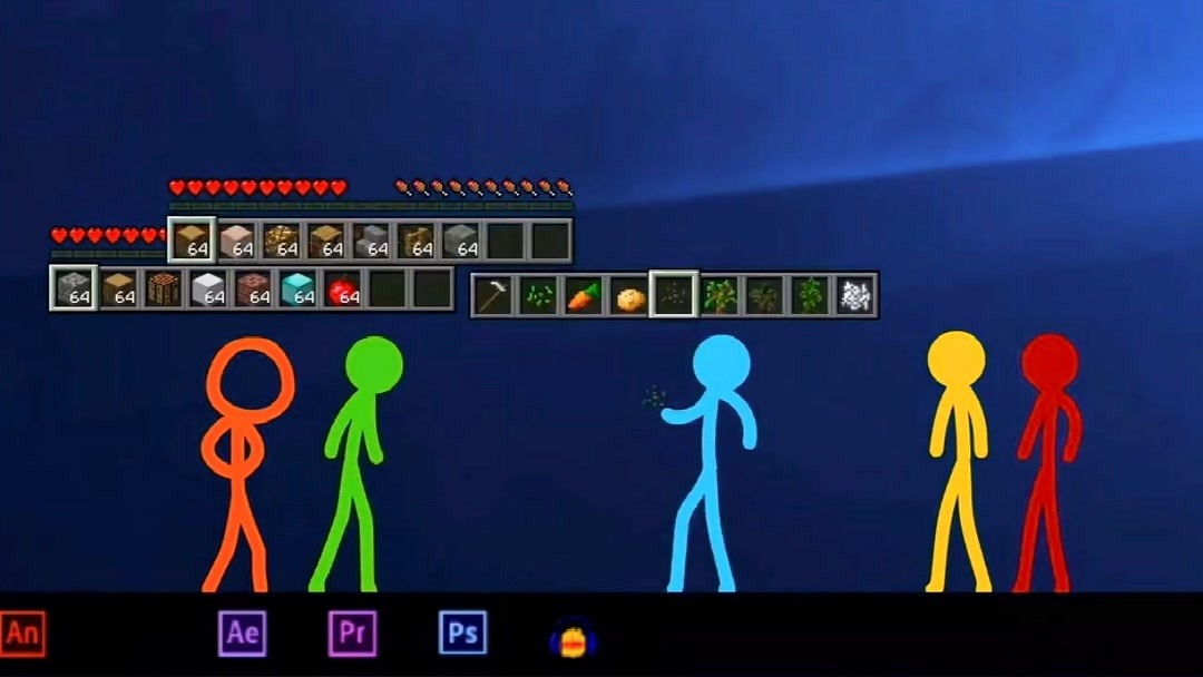 火柴人动画:《我的世界》大合集回忆,重新发现故事