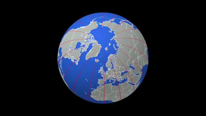 初识经线和纬线、经度和纬度