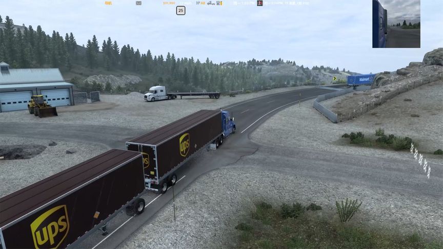 美国卡车模拟-困难模式-第9集-加个方言导航MOD来体验