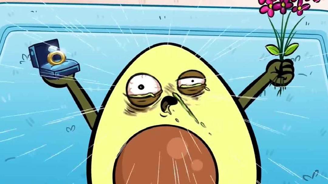 《牛油果动画》大半夜的牛油果被女朋友拿平底锅砸到流鼻血?