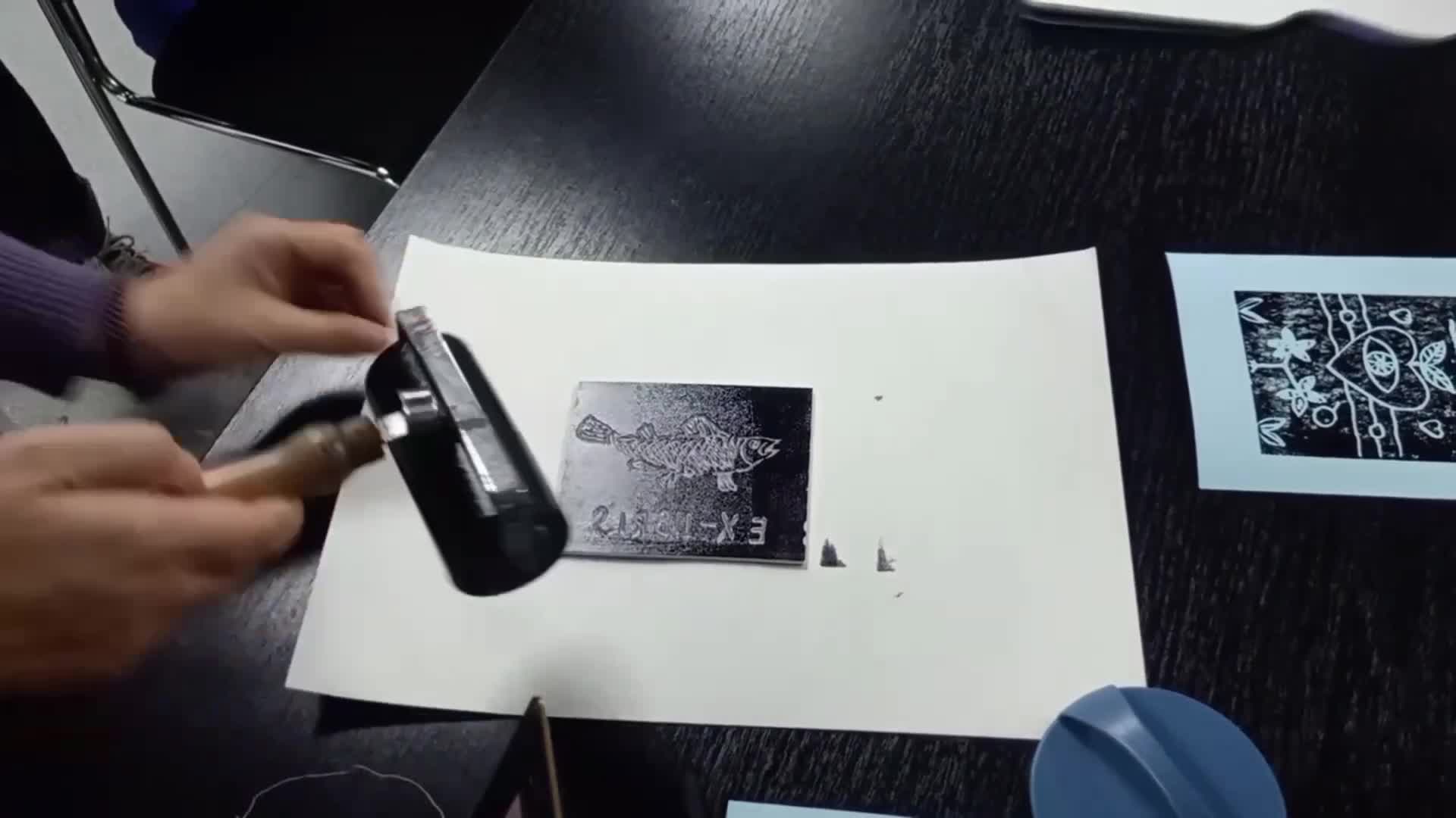 #我是Vlogger 藏书票制作~好好玩~