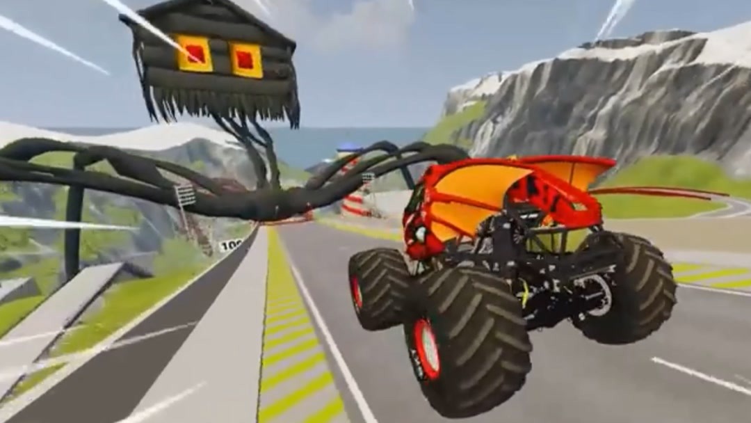 汽车模拟器游戏 想要退缩根本没机会啊硬着头皮冲吧