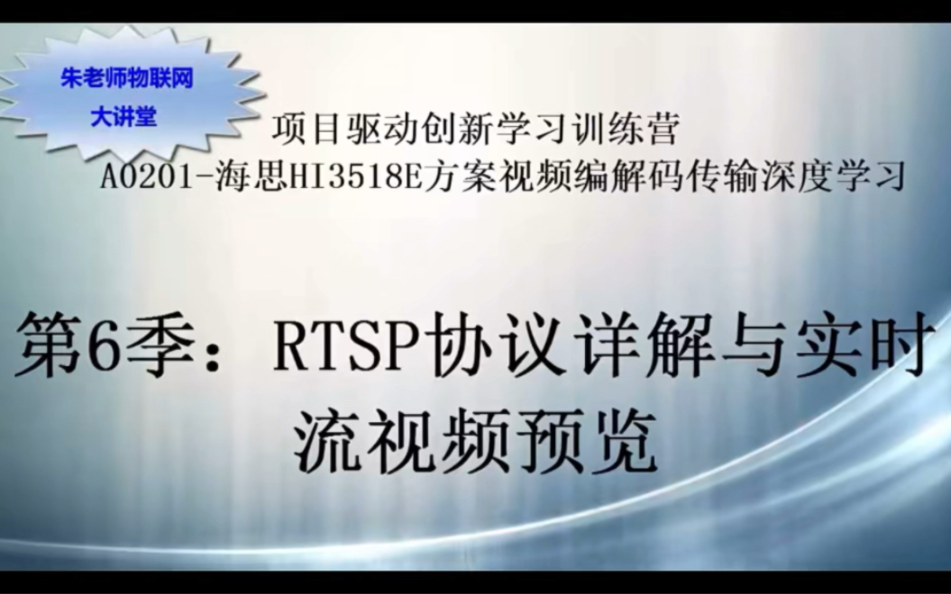 朱有鹏海思_RTSP协议详解与实时流视频预览
