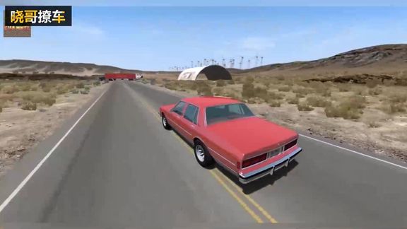 3D真实模拟,汽车高速行驶遇见卡车怎么办