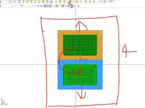 UG塑胶模具教程:路由器开模分析DFM-模具排位