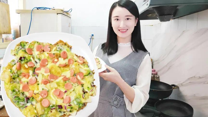 披萨不用再去肯德基、必胜客,打工妹几元成本搞定家庭简易版披萨