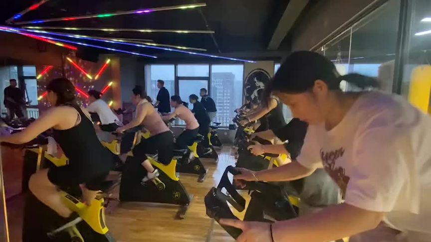 动感单车#健身房日常 #你的坚持终将美好 #花式动感单车 #