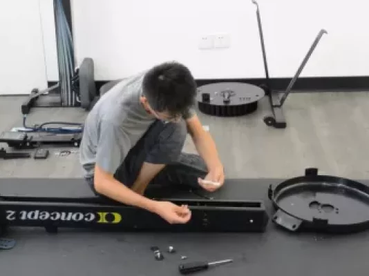 水一方皮划艇商城教程:如何更换Concept2D型划船器箱身