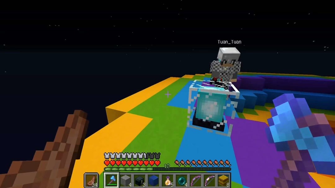 我的世界:幸运方块,地板到底要破几个洞?