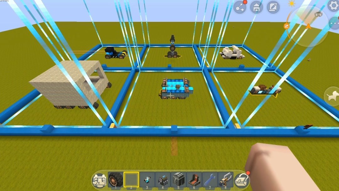 迷你世界:汽车制作大比拼,有做机器人、房车、跑车、摩托车等等