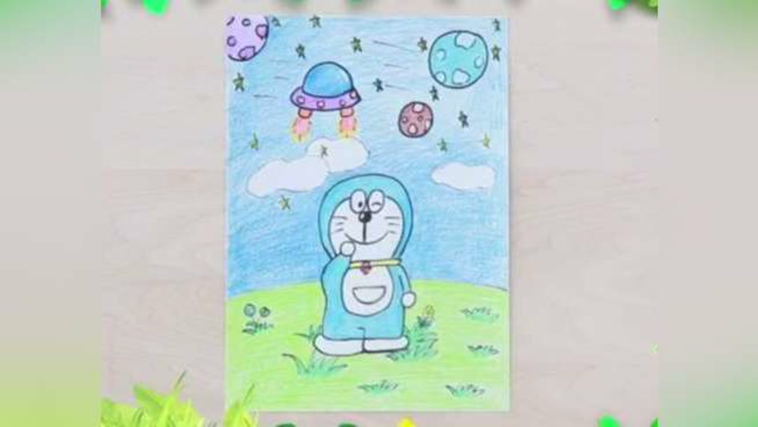 【云借姐】简笔画 哆啦A梦