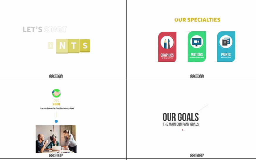 15076-档案解释器信息图表MG动画AE模板