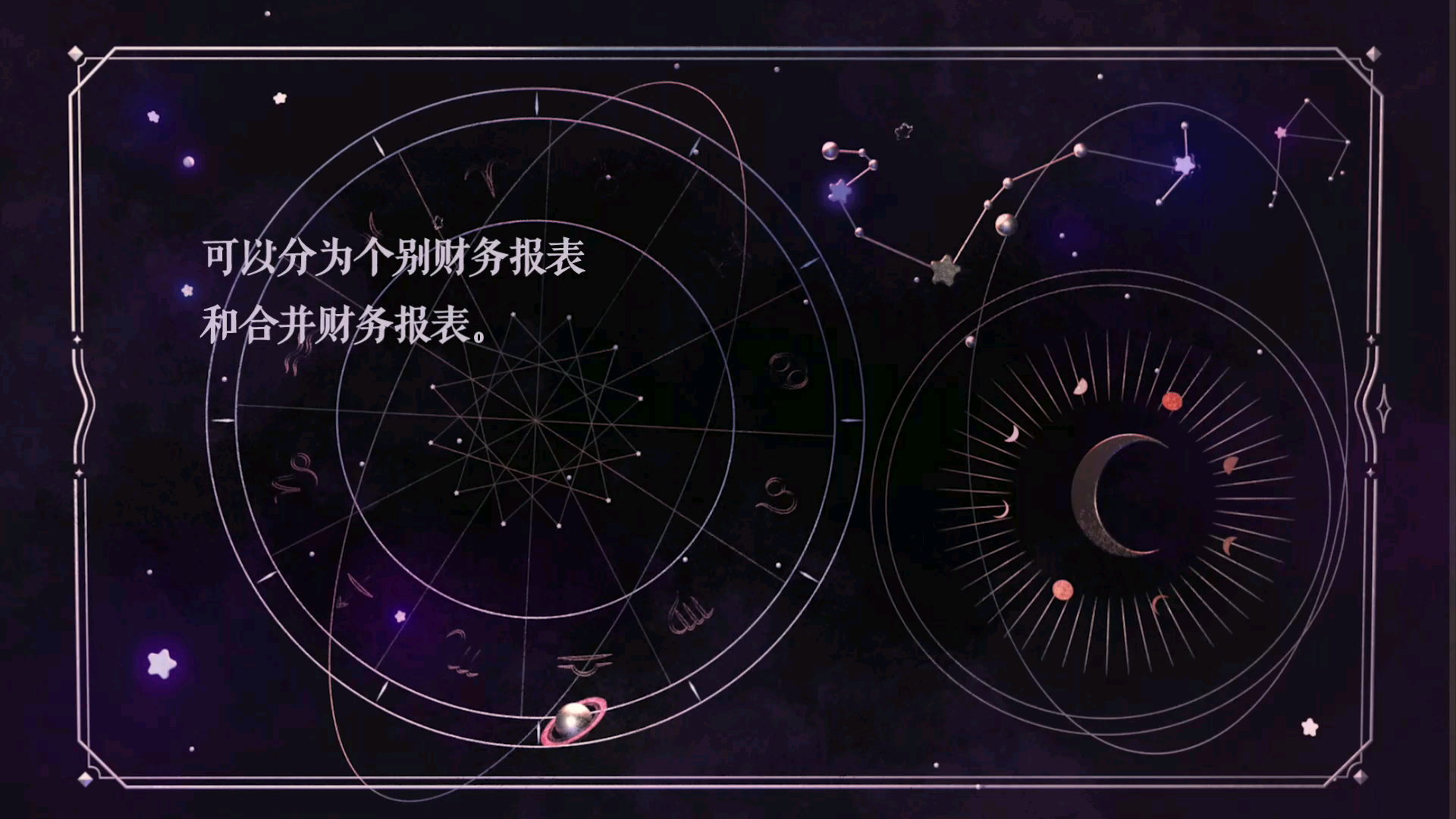 财务报表的分类