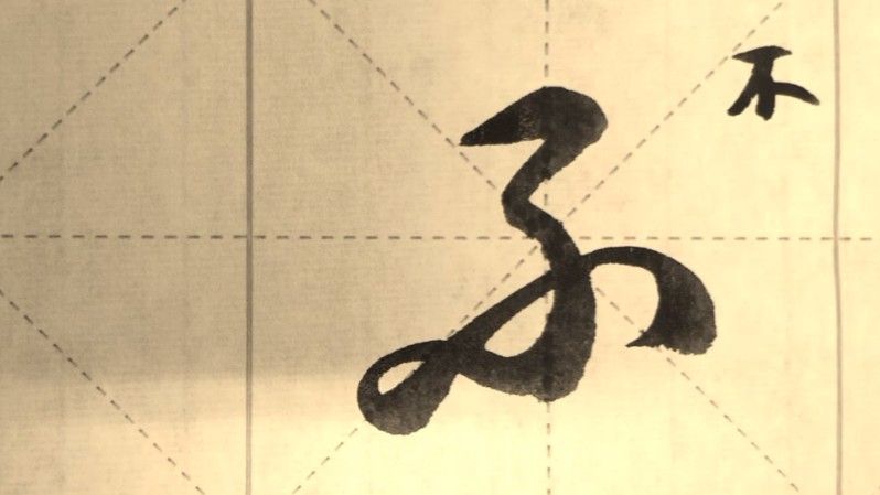 左顾右盼生芳姿。你看这几个草书书写时左顾右盼效果如何?