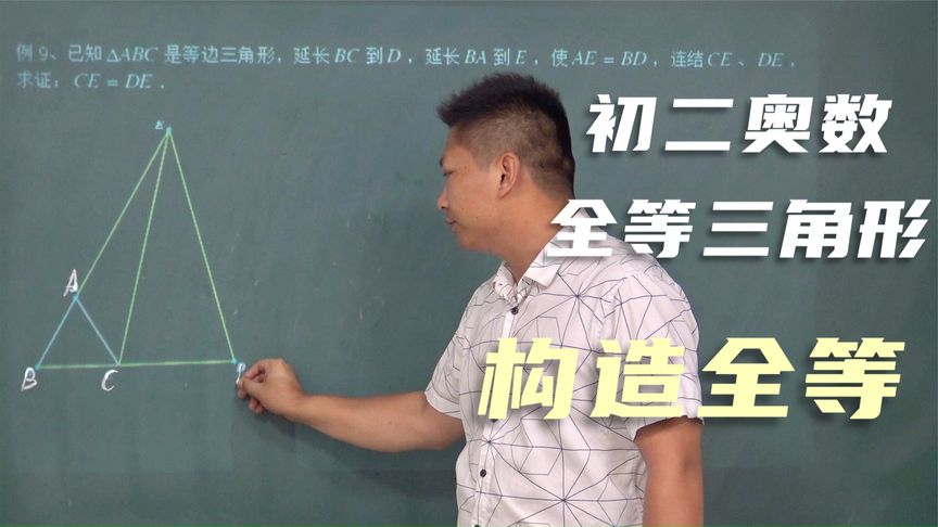初二奥数全等三角形(构造全等证明)