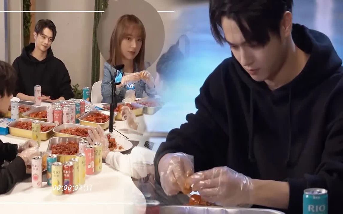 【微笑时很美花絮】ߘ�剧组聚餐时程潇撒娇使一个眼神,许凯马上就...