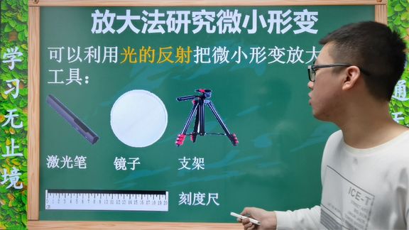 初中物理知识:放大法研究微小形变,轻松教你get到知识点