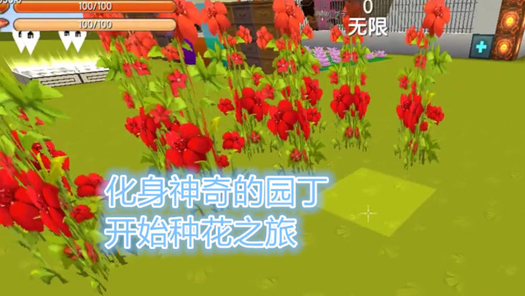 迷你世界:化身神奇的园丁种花来我的花园看看吧