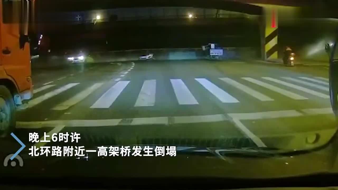 无锡高架垮塌,警方通报:3车被压,救援人员已到现场