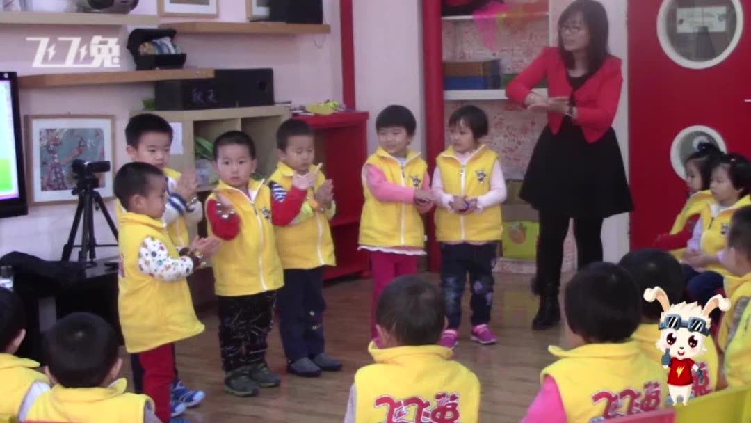 飞飞兔奥尔夫音乐《圣诞舞会》律动表演类的音乐教学活动