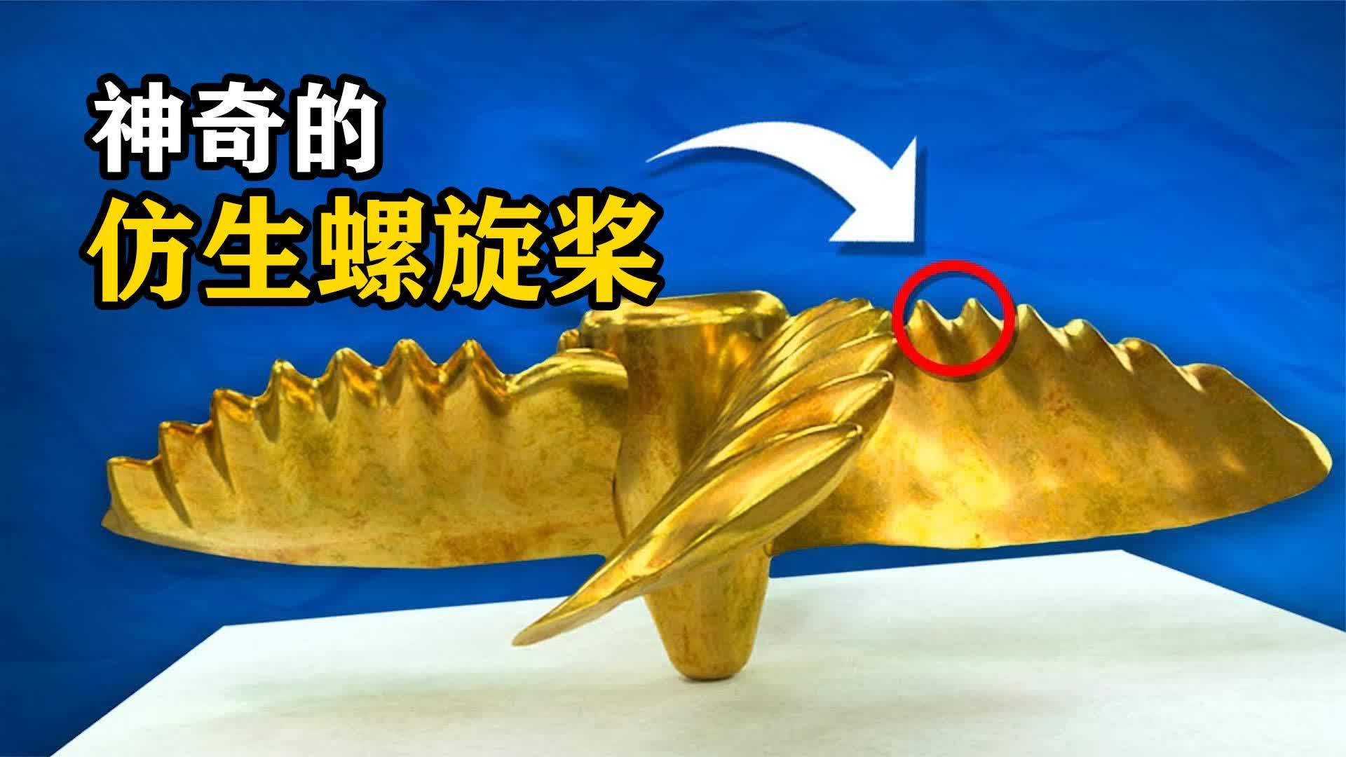 不可思议的仿生螺旋桨,将螺旋桨叶设计成齿状,效果会更好吗?