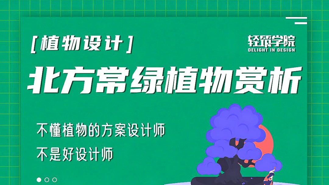 「景观园林植物设计」北方常绿植物赏析