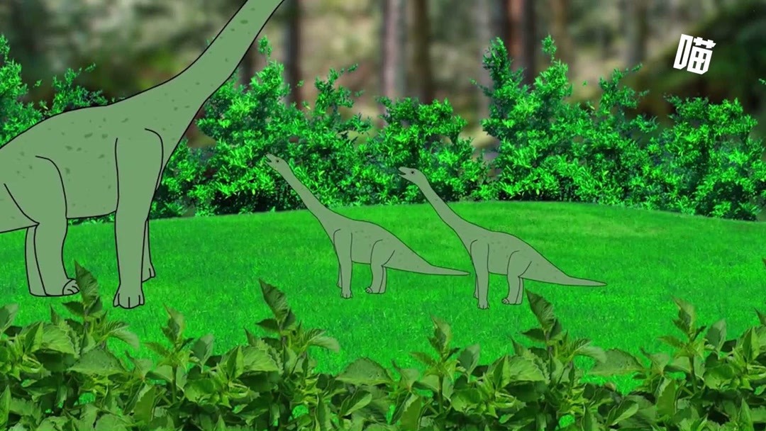 恐龙世界搞笑视频 吃东西快快长大的长颈龙。