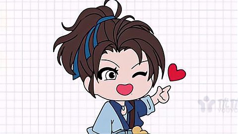高级简笔画 Q版肖战 新笑傲江湖 简笔画