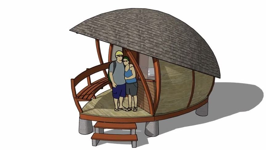 木结构度假船屋,给你诗和远方 #木工 #建筑 #古建筑 #民宿设计