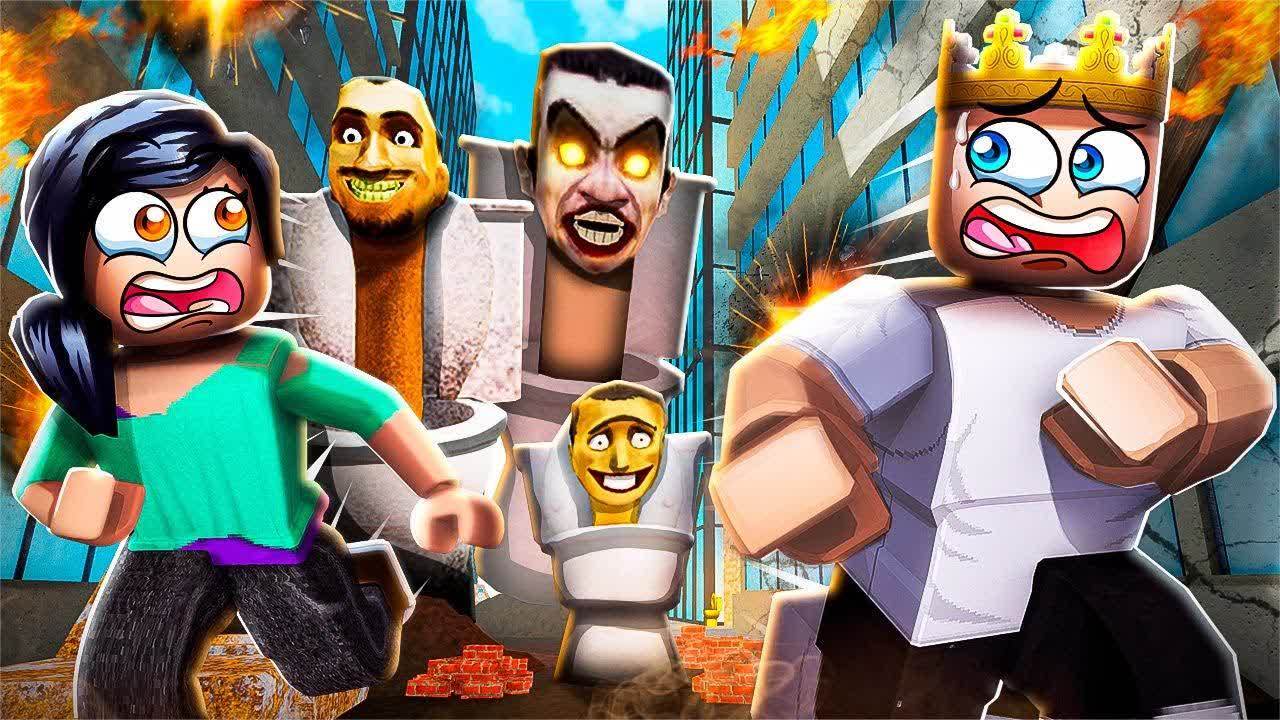 Roblox变形马桶模拟器:欢乐收集大作战!马桶怪物来袭!小格解说