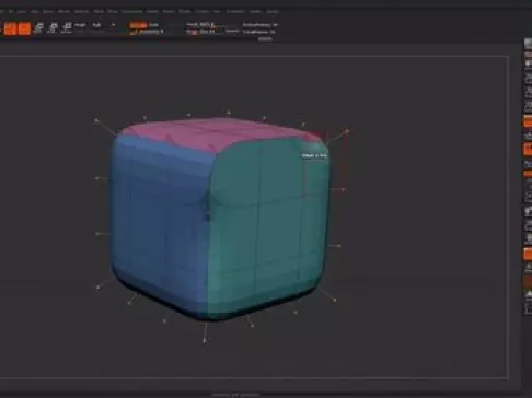【ZBrush 4r7】新功能ZModeler笔刷40-线的卡边操作