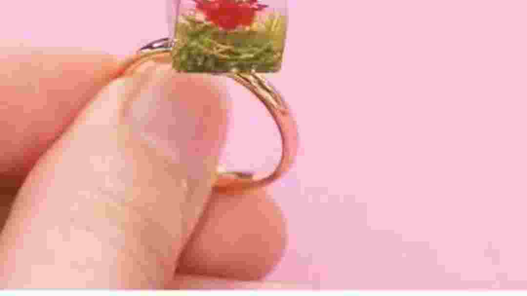 手工制作戒指,这么大颗,太炫酷了!