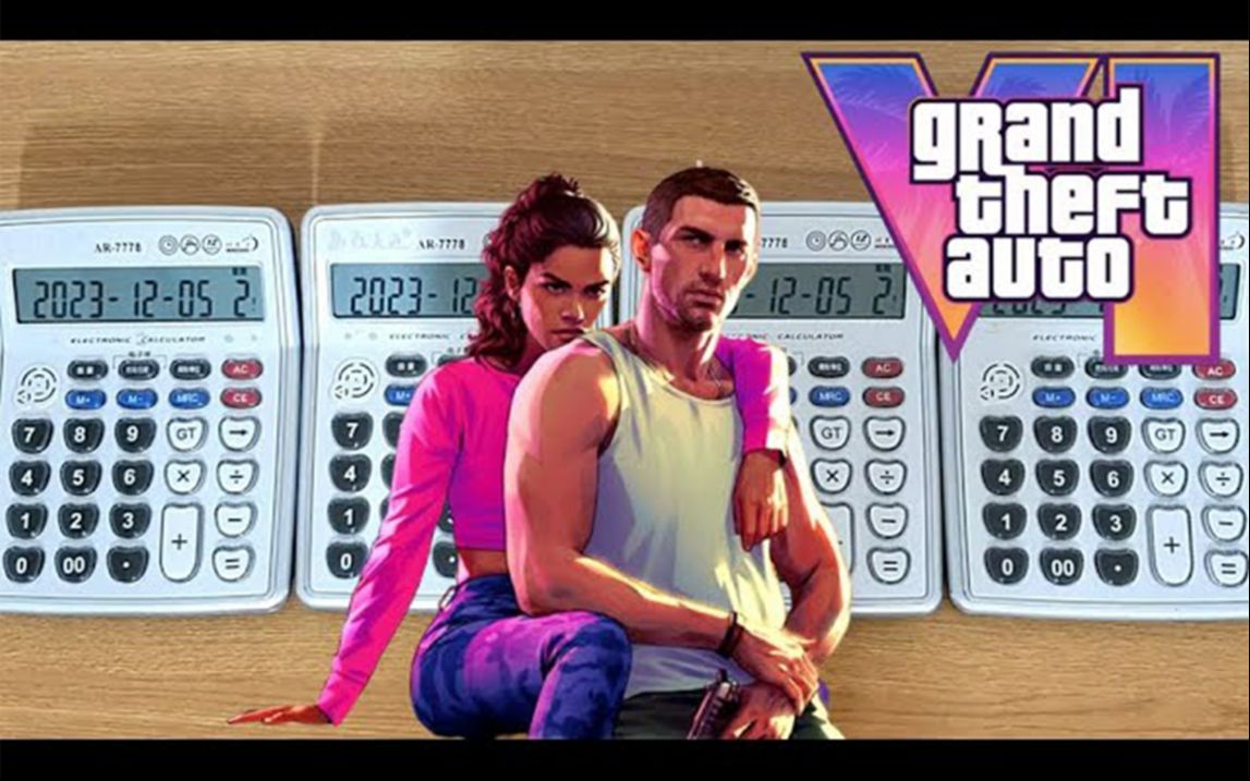 用4台计算器演奏《GTA6 侠盗猎车手6》预告片-歌曲