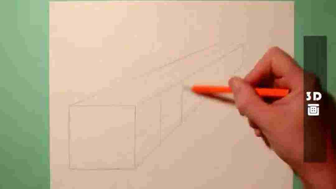 学会画3D立体画, 看懂窍门就很简单