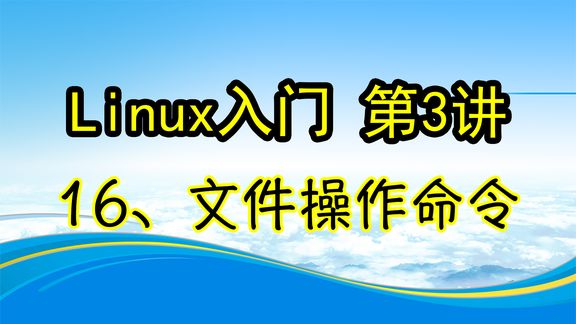 Linux入门: 第3讲 16、文件操作命令 —— touch、file 02