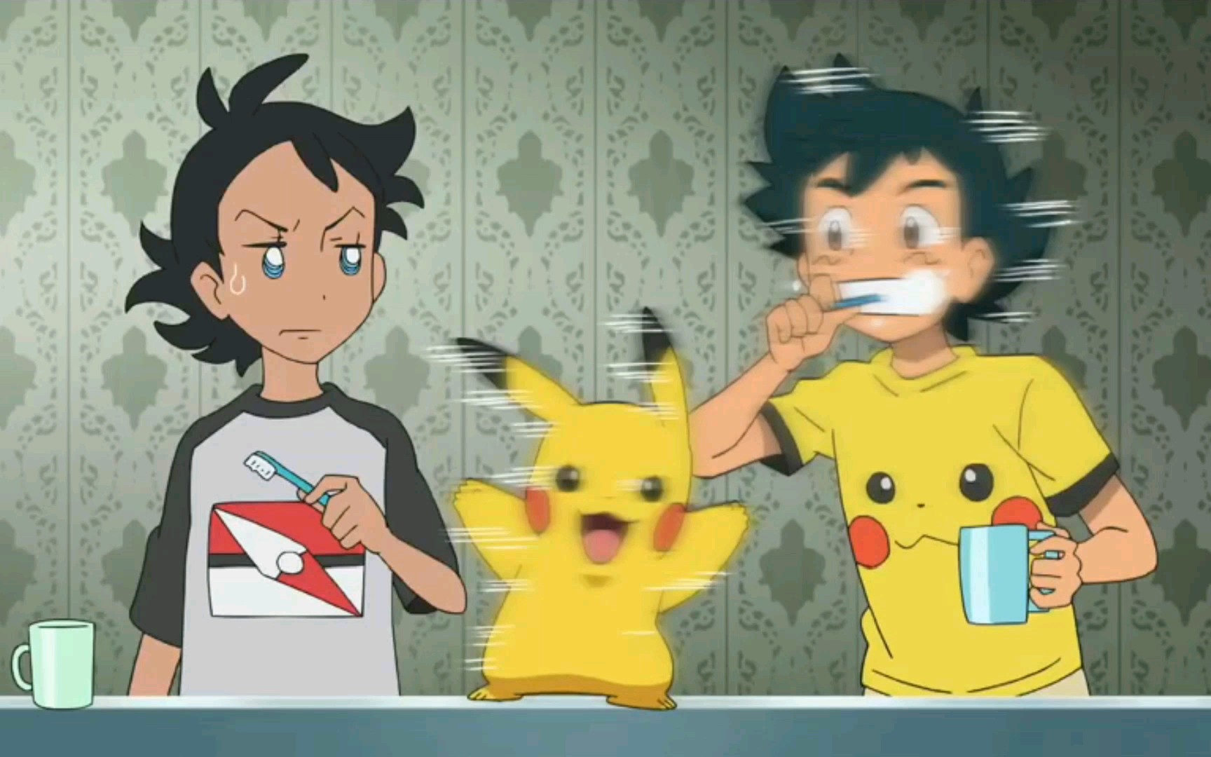 超可爱的皮卡丘和小智