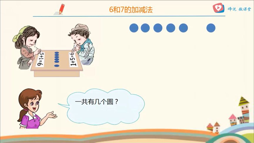 一年级数学,小学数学启蒙,6和7的几种题型