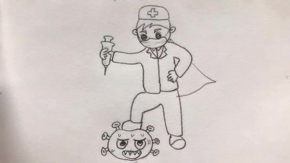 #人民战疫智作助力# 白衣天使战病毒