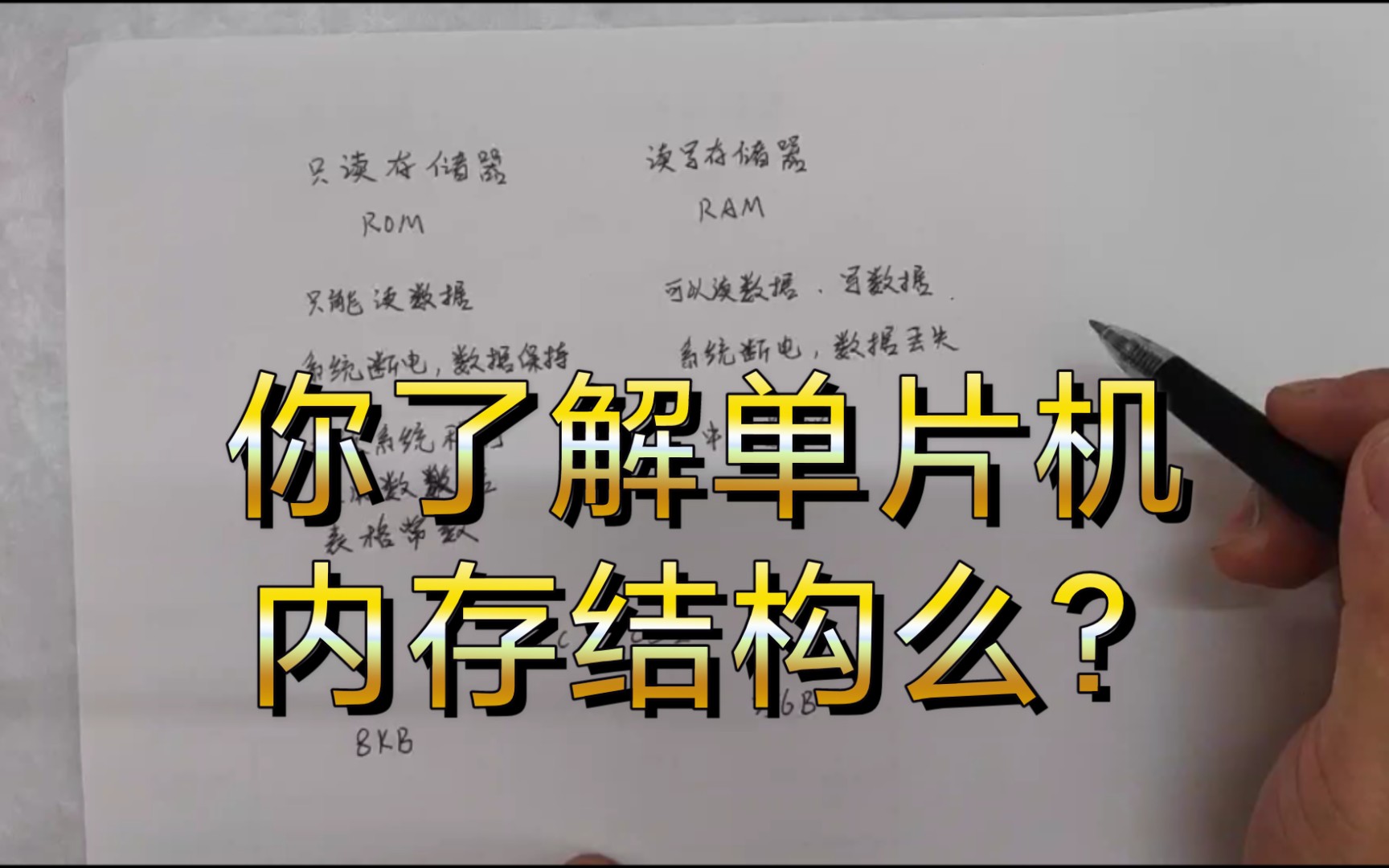 【51单片机汇编版】弄清楚单片机的内存结构,学起来才能更轻松。