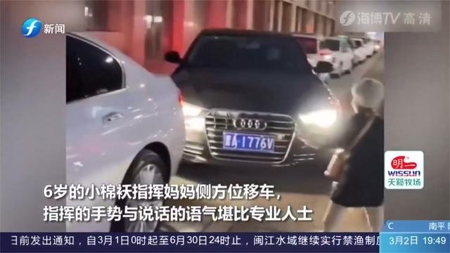 .指挥妈妈移车,手势