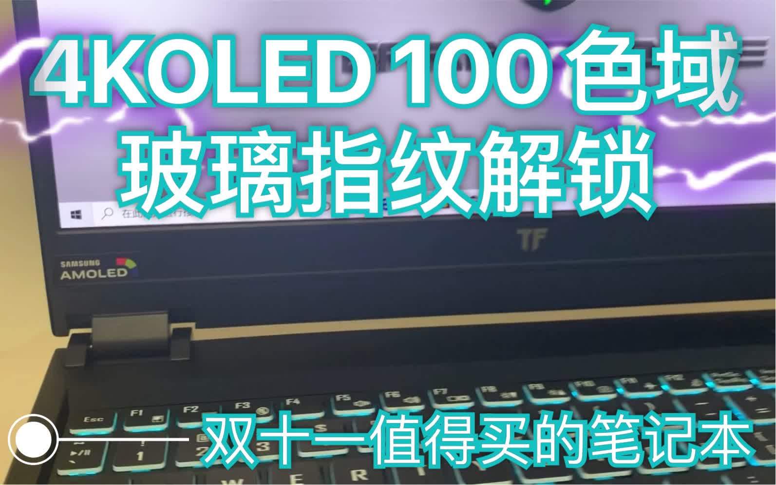双十一值得买的笔记本!4KOLED顶级作图屏幕屏再加玻璃指纹解锁...