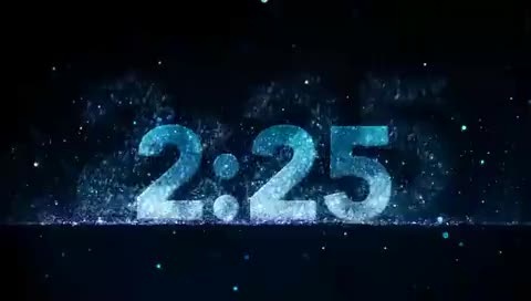 3分钟雪中倒计时视频素材